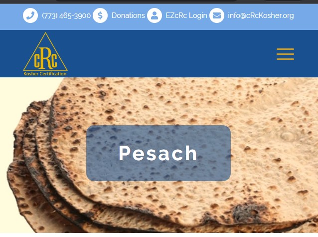 cRc Beth Din – Pesach – Chicago Rabbinical Council